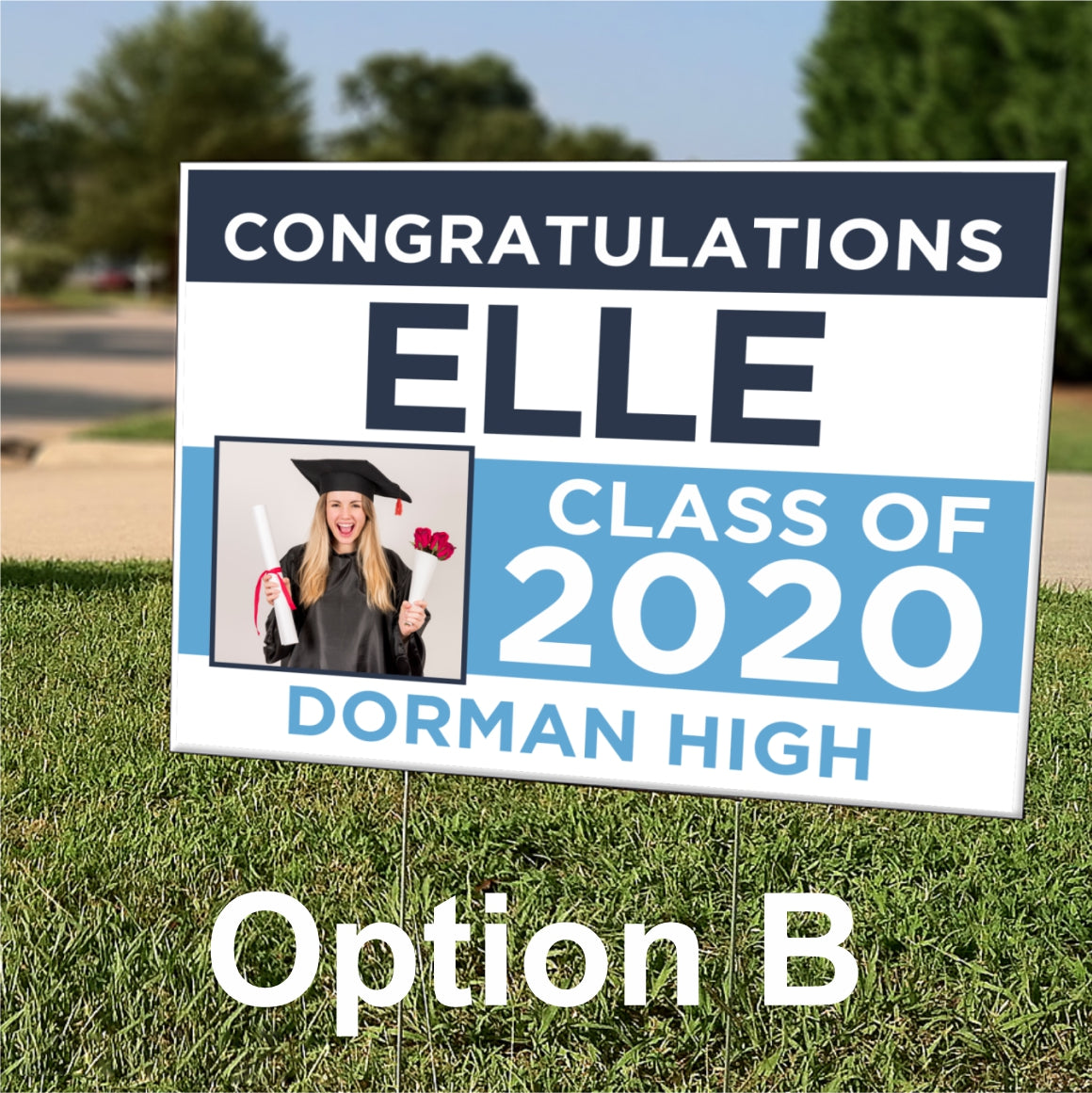 Personalized Graduation Yard Sign – Honor Printing + Design